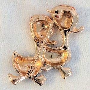 Jewelry | Vintage Enamel Duck Pin Blue And Orange Ducks | Poshmark